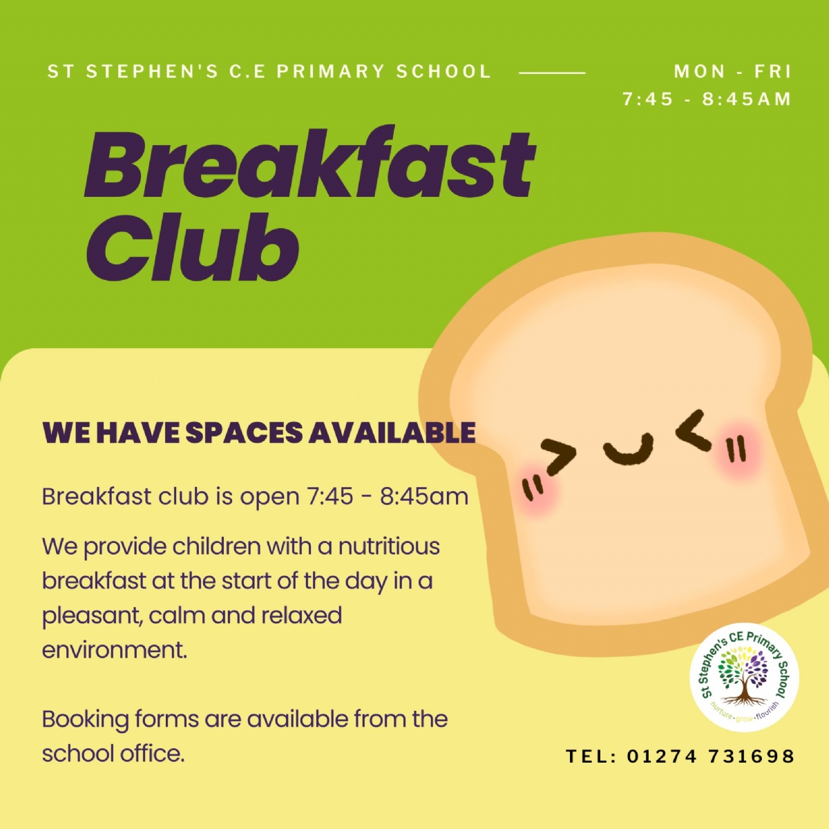 St Stephen’s CE (VA) Primary School - Breakfast Club