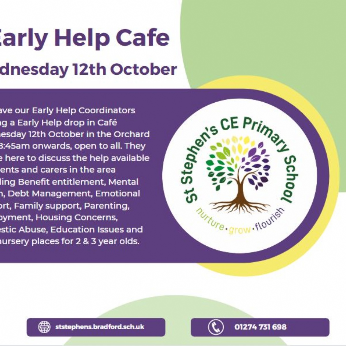 St Stephen’s CE (VA) Primary School - Our Early Help Cafe