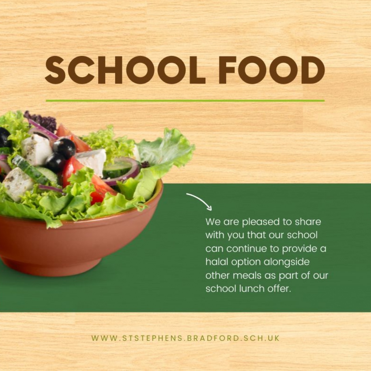 St Stephen’s CE (VA) Primary School - Halal Food Options